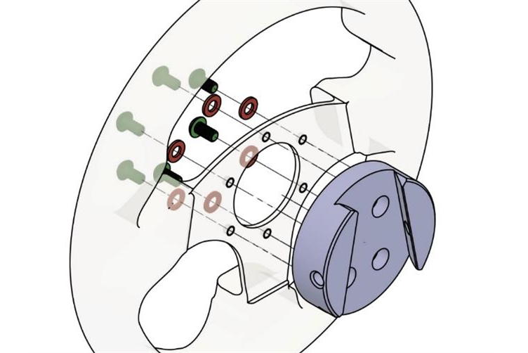 Installing Quick release to a wheel - Simucube Online Guide